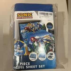 Sonic Editions | Other | Sonic The Hedgehog Kids Full Sheet Set Gaming ...